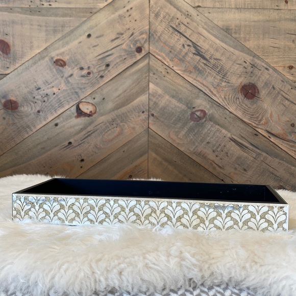 Accents | Mirrored Gold Sparkly Vanity Tray | Poshmark